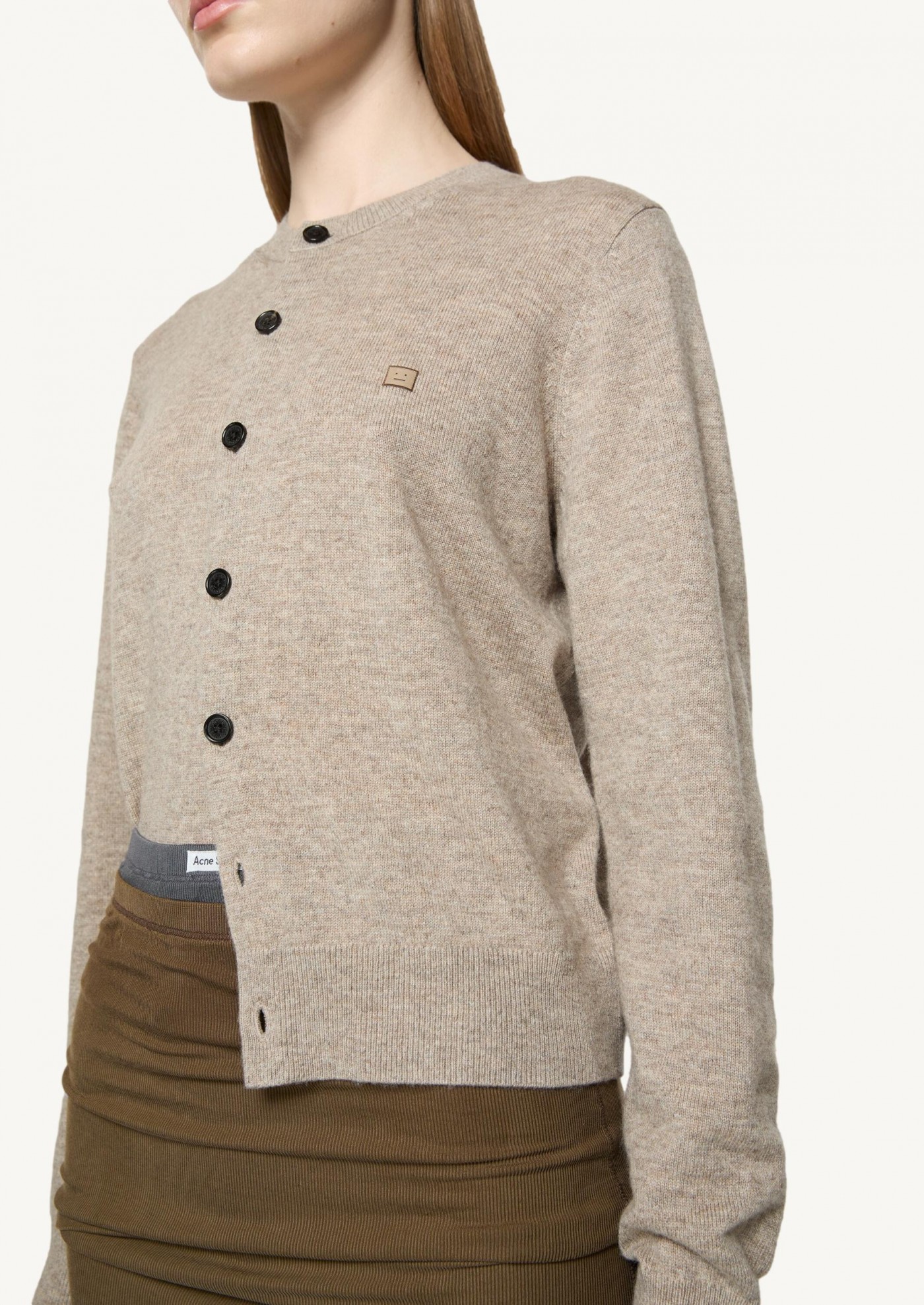 Cadigan yak wool greige - Acne Studios