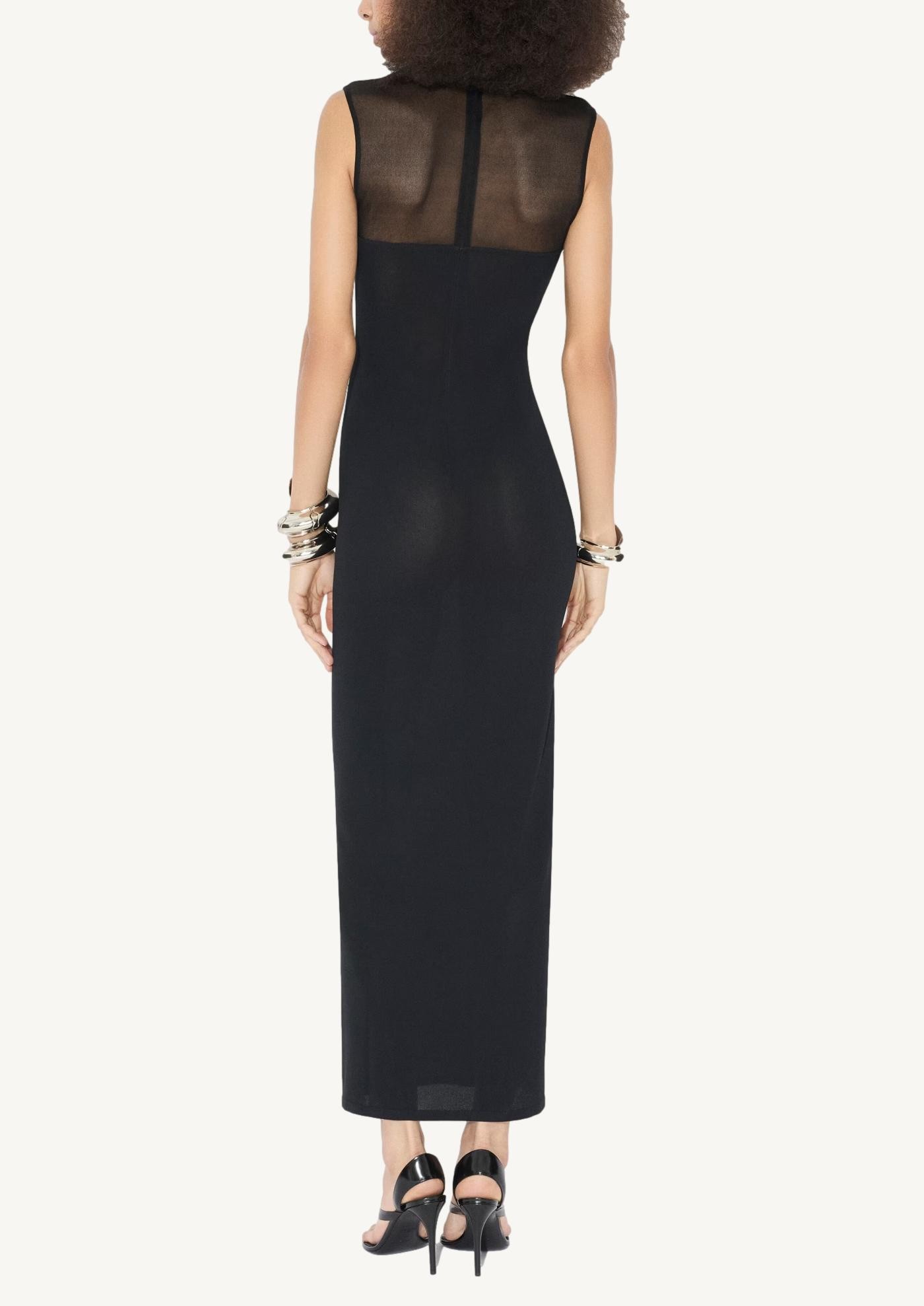 Sculpted black mesh dress - Alaïa